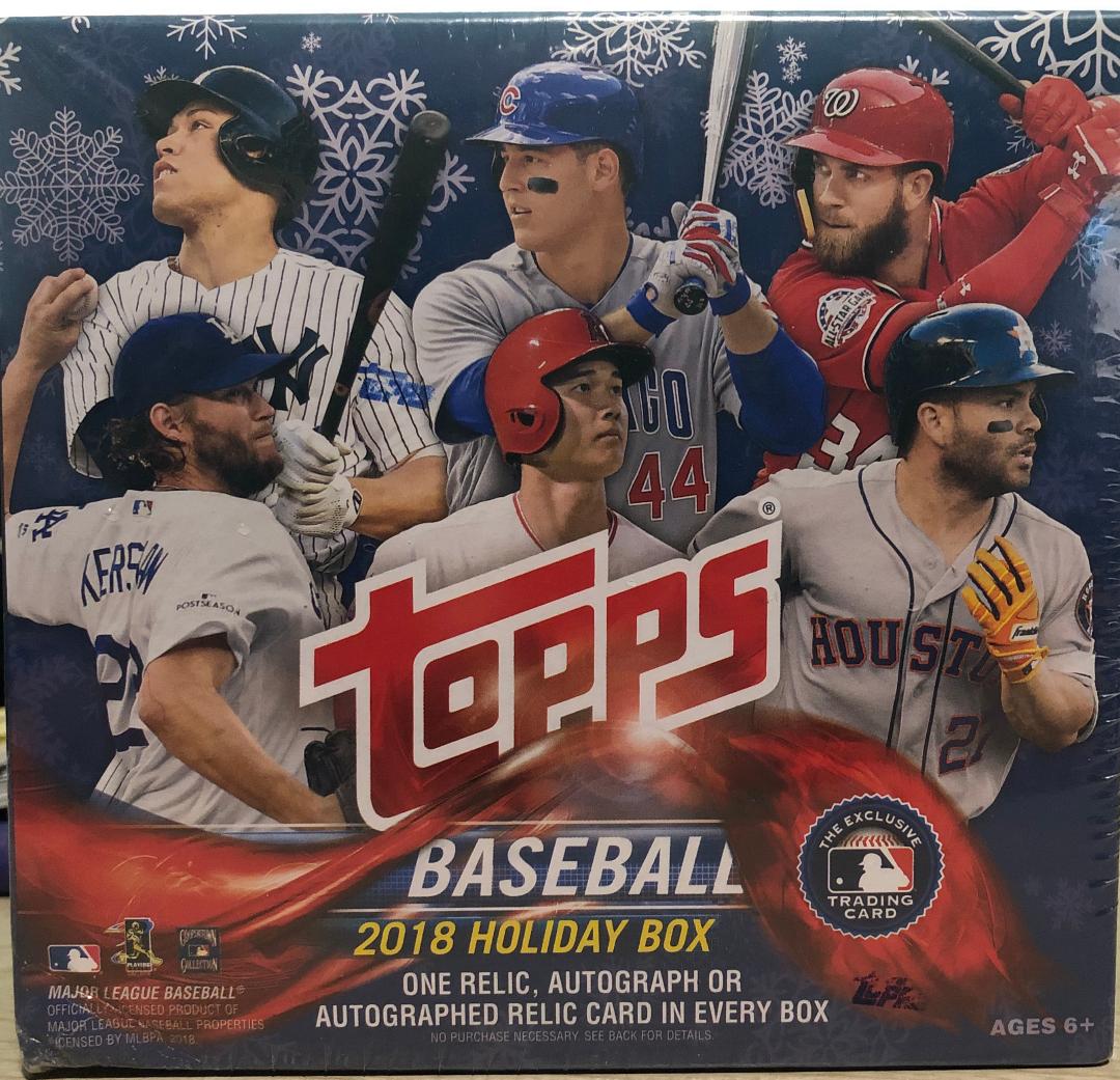 2018 Topps Baseball Walmart Exclusive Holiday Snowflake Mega Box ...